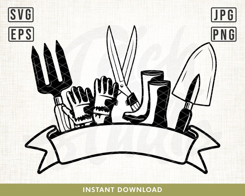 Garden Tools Svg Gardening Tools Svg Gardener Svg Farm - Etsy