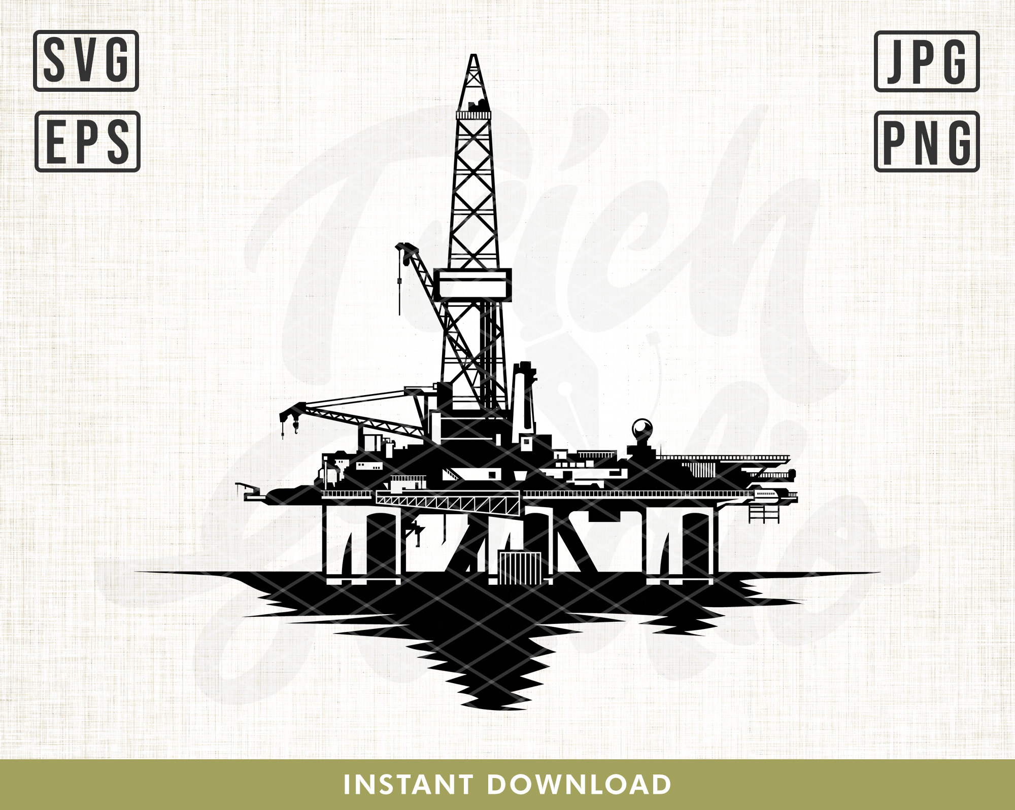 Offshore Svg Oil Rig Svg Oil Derrick Svg Oil Field Svg Oil - Etsy Australia