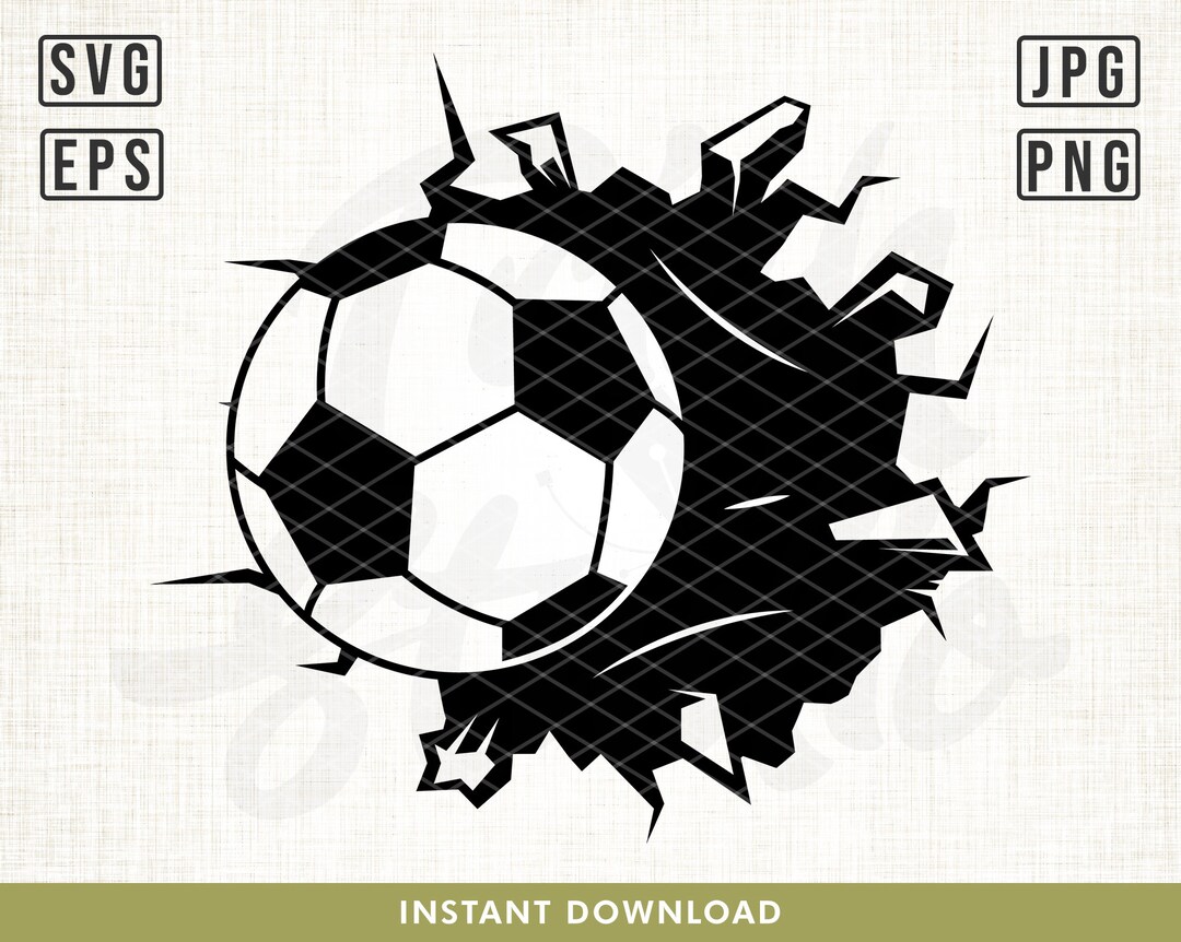 Soccer Ball Svg, Soccer Wall Smash Svg, Soccer Clipart, Soccer Team Svg ...