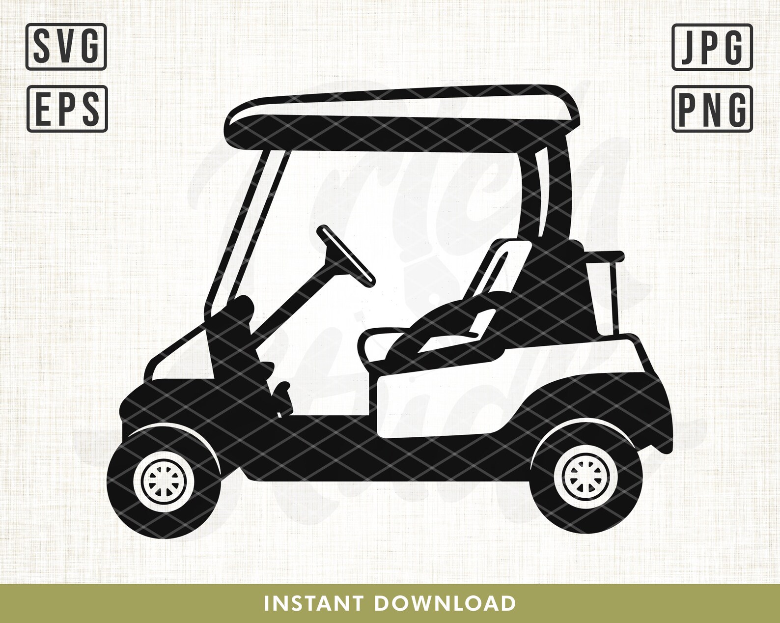 Golf Cart SVG File, Golf Cart Svg, Golf Cart Clipart, Golf Cart Cut ...