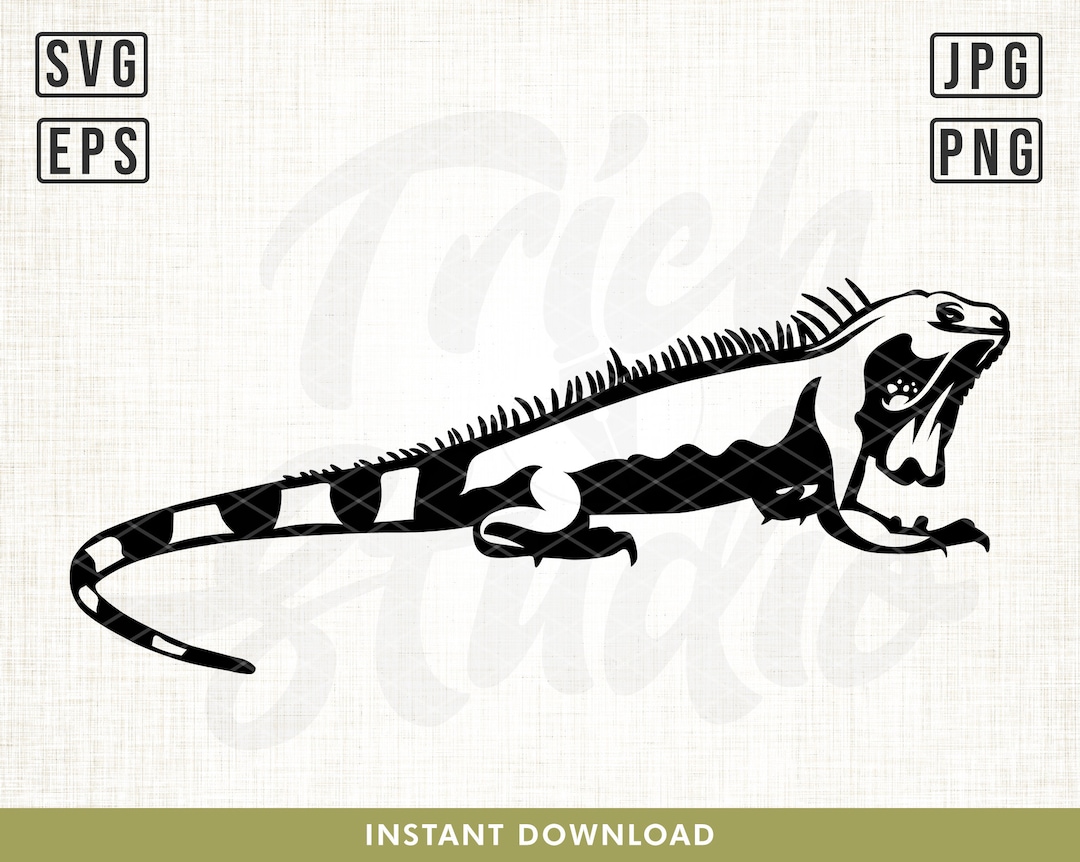 Iguana Svg File, Lizard Svg, Reptile Svg, Animal Svg, Iguana T-shirt ...