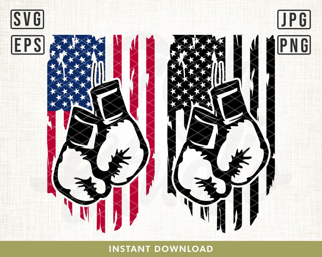 US Boxing Gloves Svg File, Boxing Gloves Clipart, American Boxer Svg ...