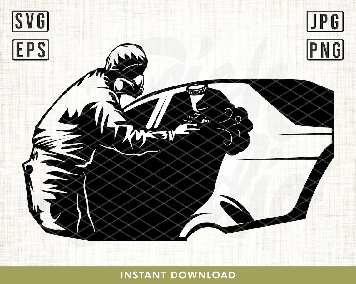 Car Painting Svg Car Svg Automotive Svg Automotive Painter - Etsy