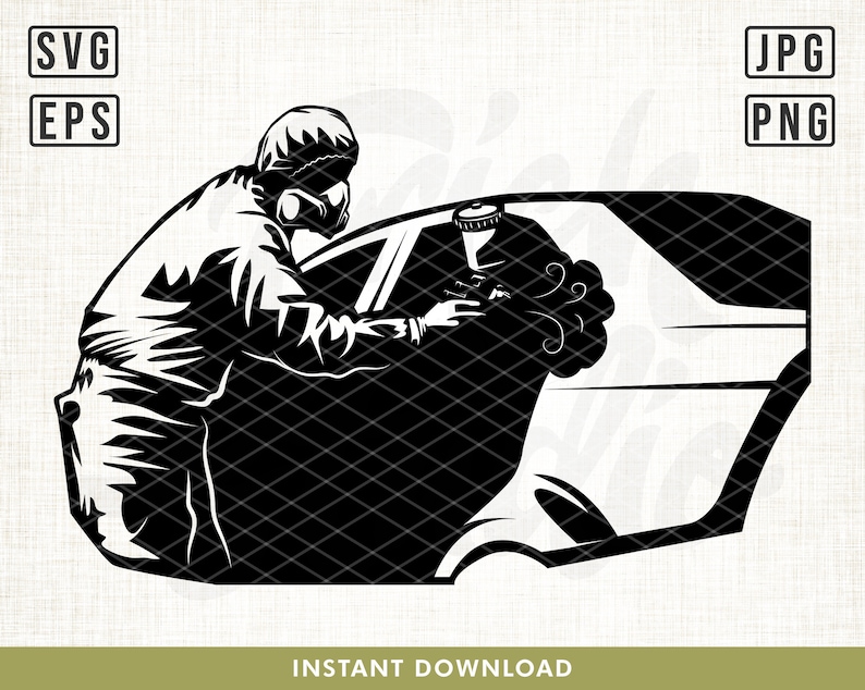 Car Painting Svg Car Svg Automotive Svg Automotive Painter - Etsy