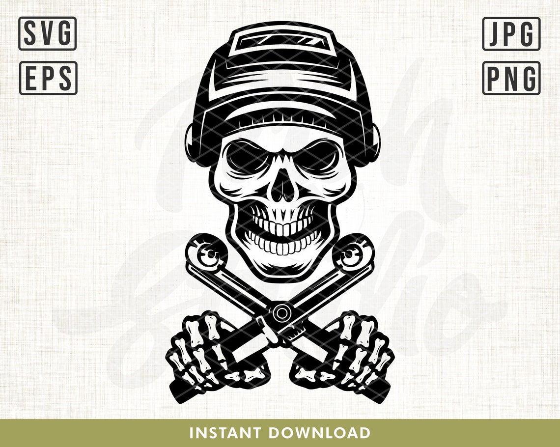 Welder Skull Svg Welding Svg Welder Svg Welder Mechanic - Etsy