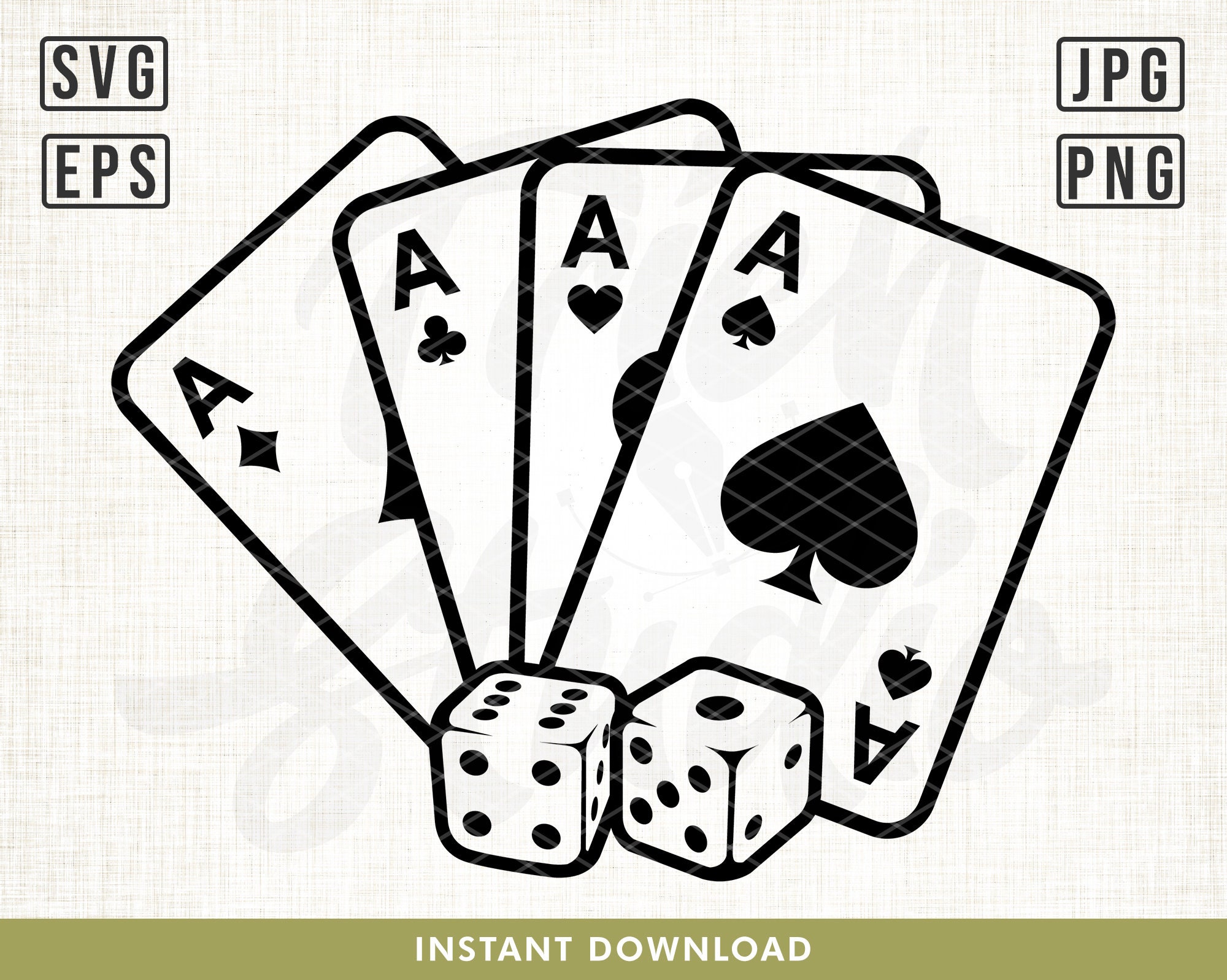 Playing Cards Svg, Quads Svg, Dice Svg, Cards Svg, Casino Game Svg ...