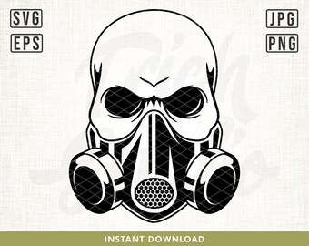 Biohazard Svg Mask - Etsy