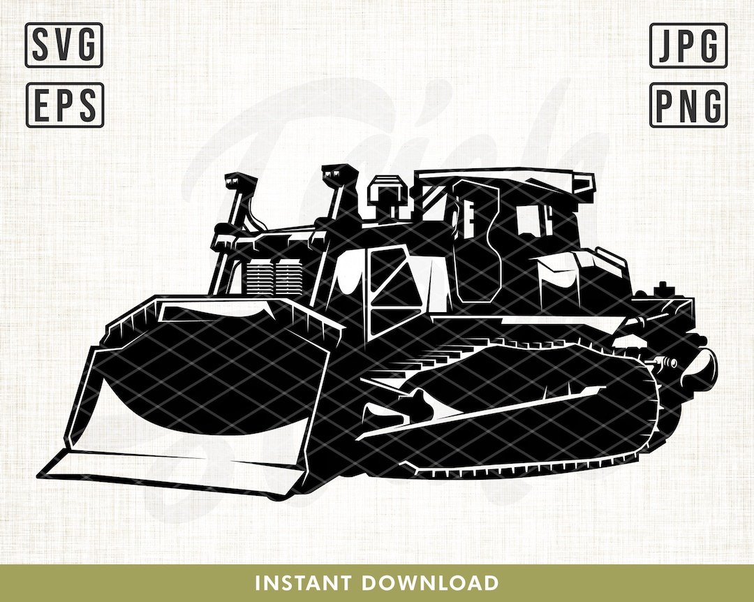 Bulldozer Svg, Heavy Equipment Truck Svg, Bulldozer Driver Svg, D9 ...