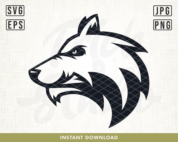 Wolf Svg Mascot Wolf Svg Wolf Sports Logo Svg Team Logo | Etsy