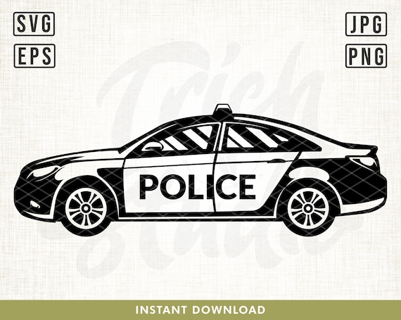 Police Car Svg File American Cop Svg USA Emergency Patrol | Etsy