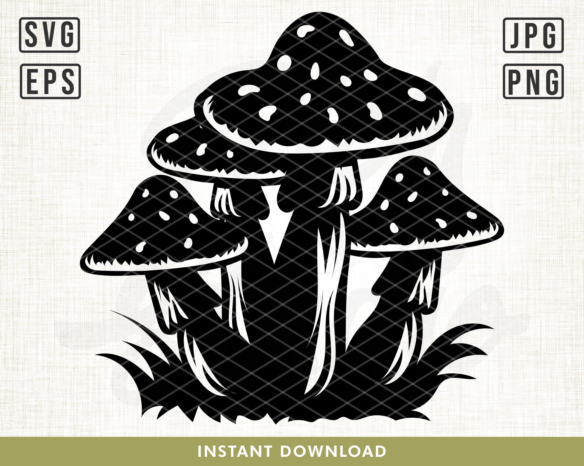 Archivo svg de hongos Hongos mágicos svg Planta de bosque - Etsy México