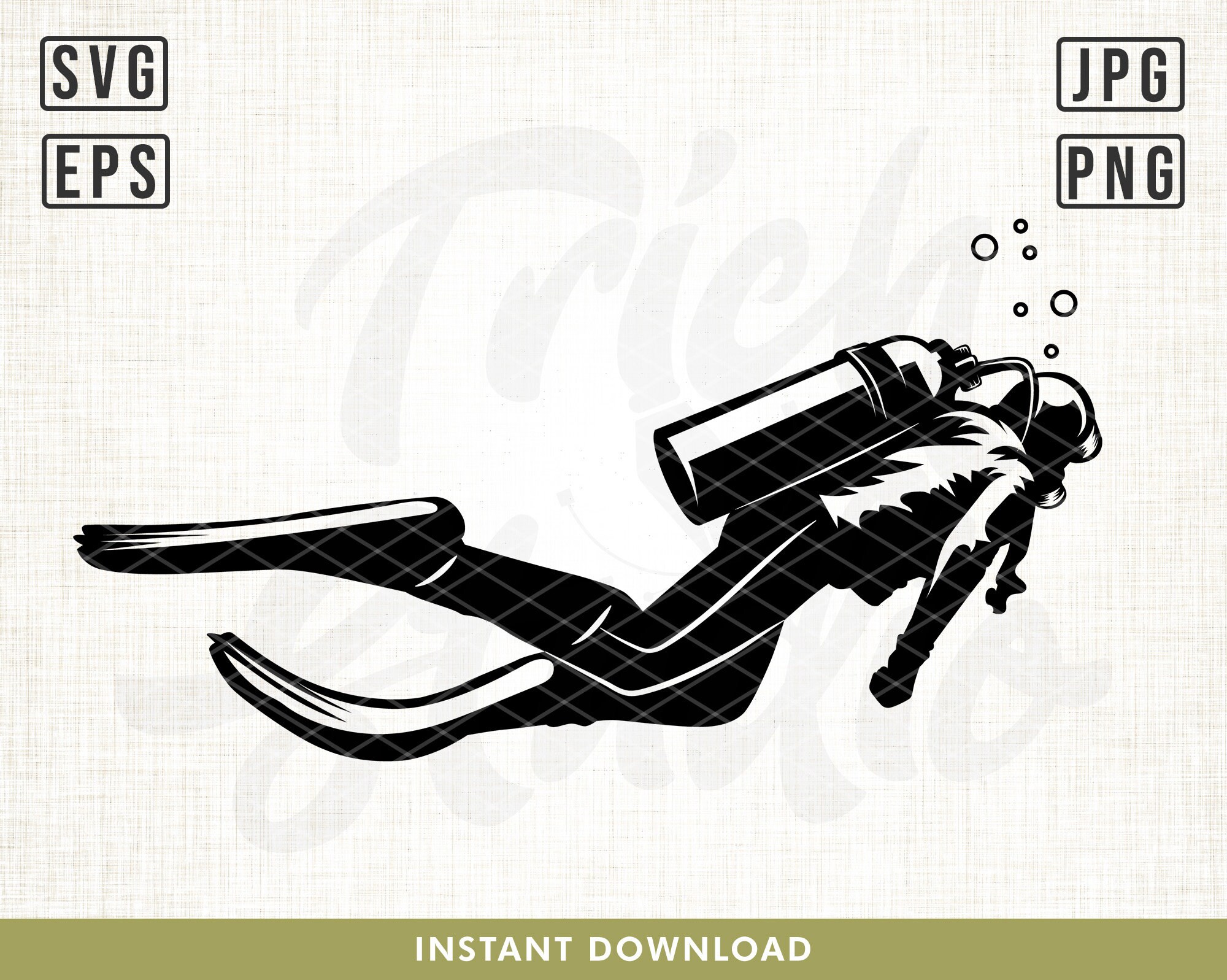 Scuba Diving Svg File, Beach Life Svg, Swimming Svg, Diver Svg, Scuba ...