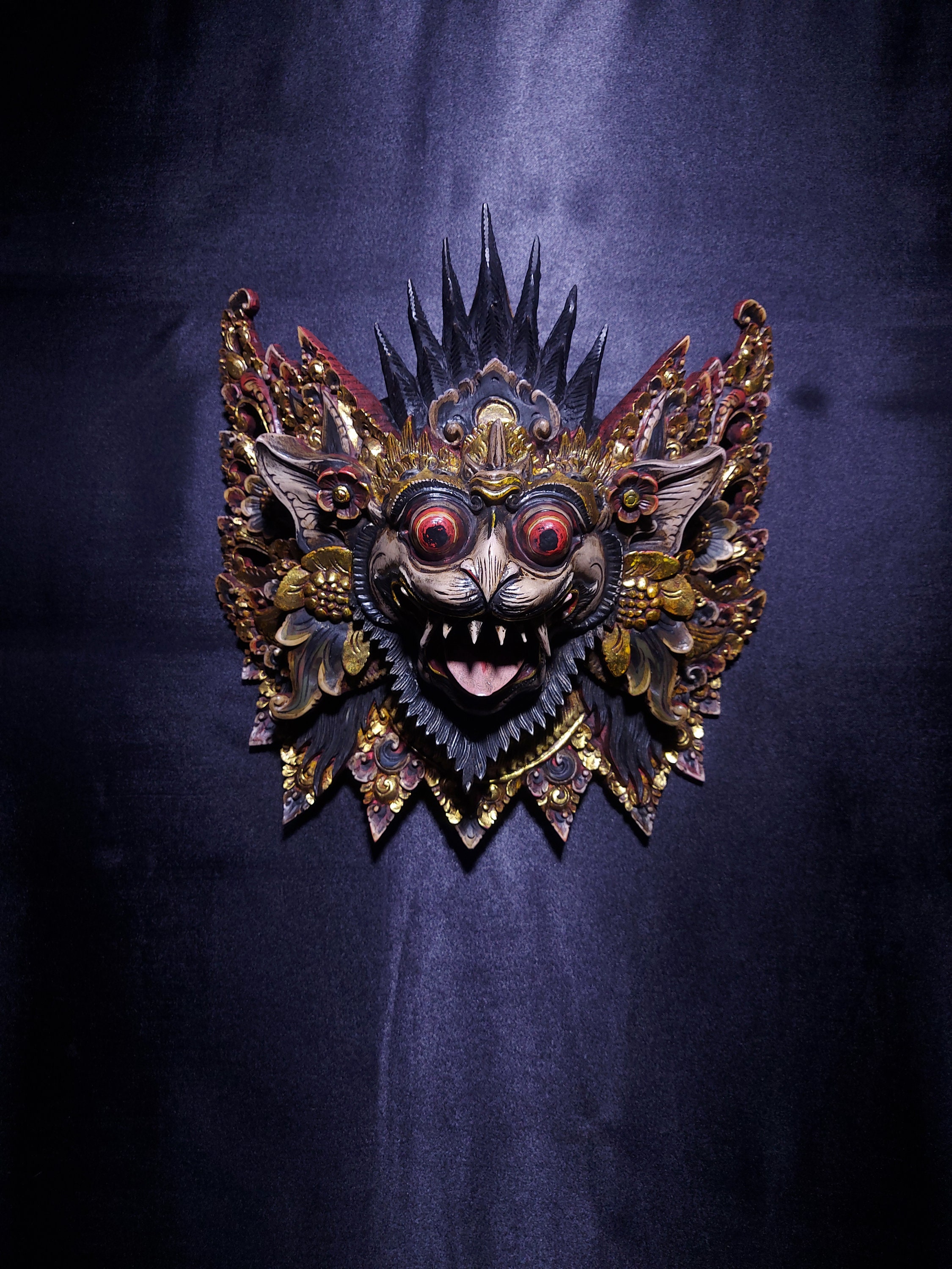 Narasimha Wooden Mask Narasinga Wooden Mask Balinese - Etsy