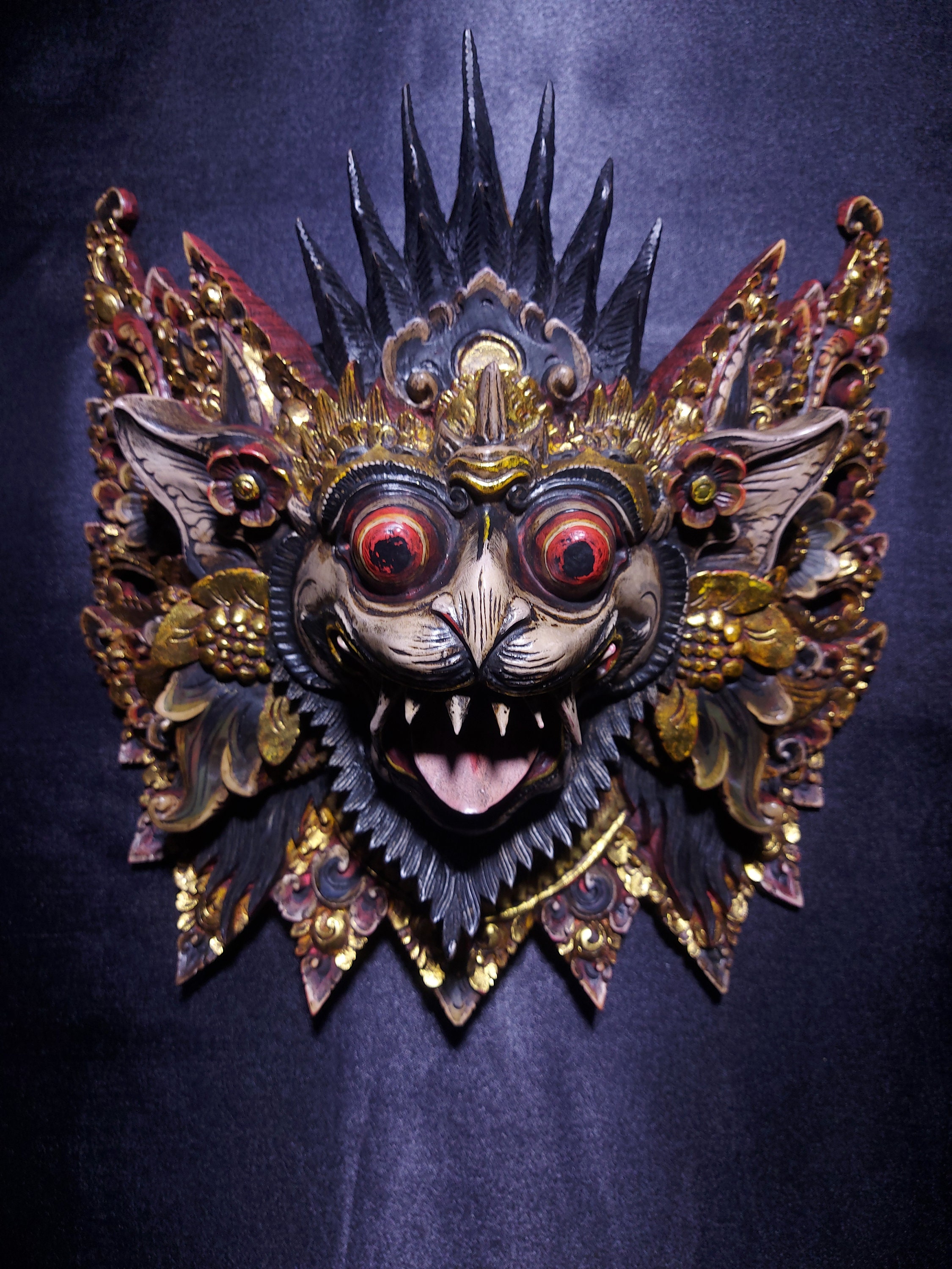 Narasimha Wooden Mask Narasinga Wooden Mask Balinese - Etsy