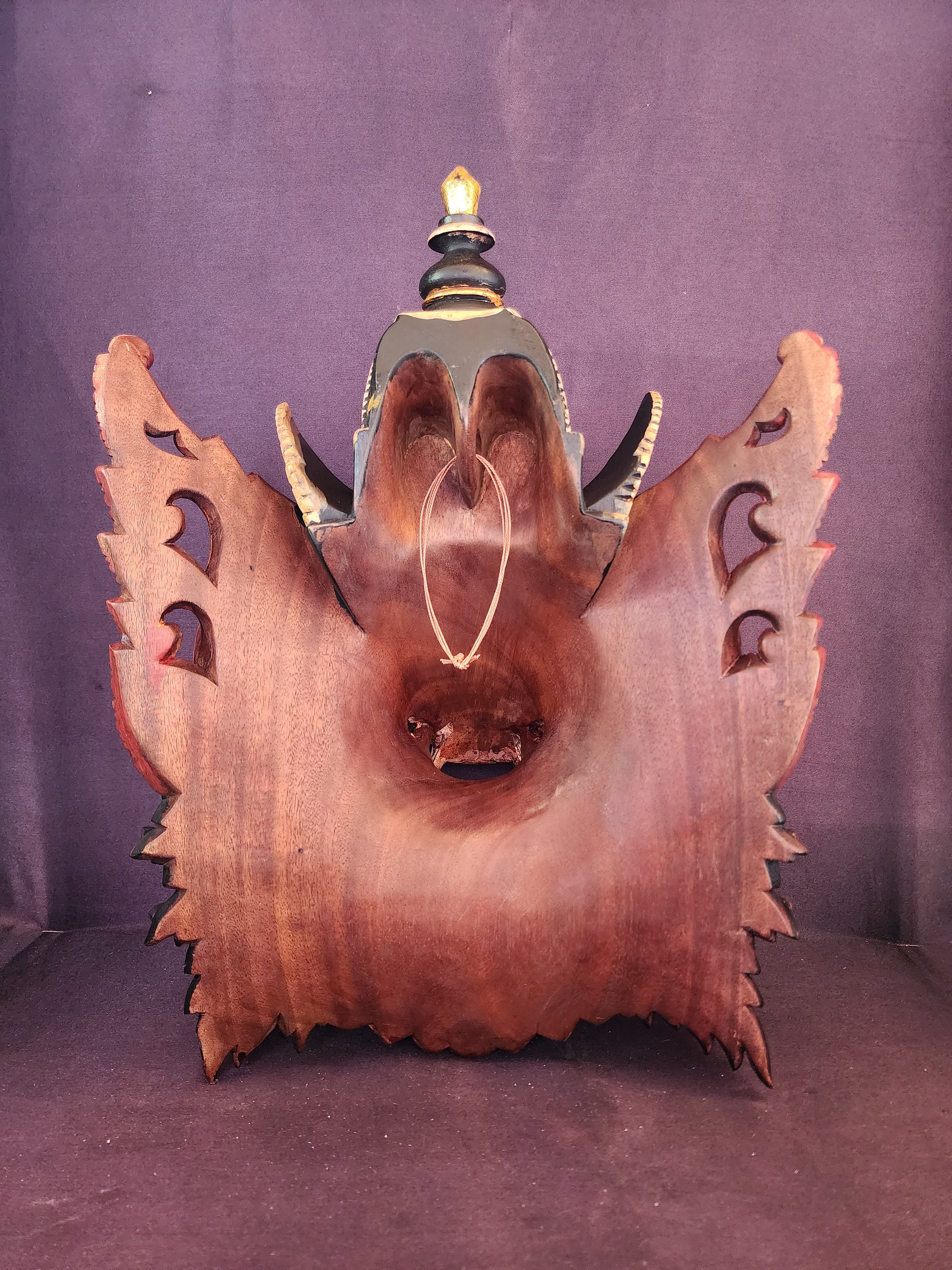 40cm Wooden Boma Mask Art, Wooden Mask, Balinese Mythology, Wooden ...