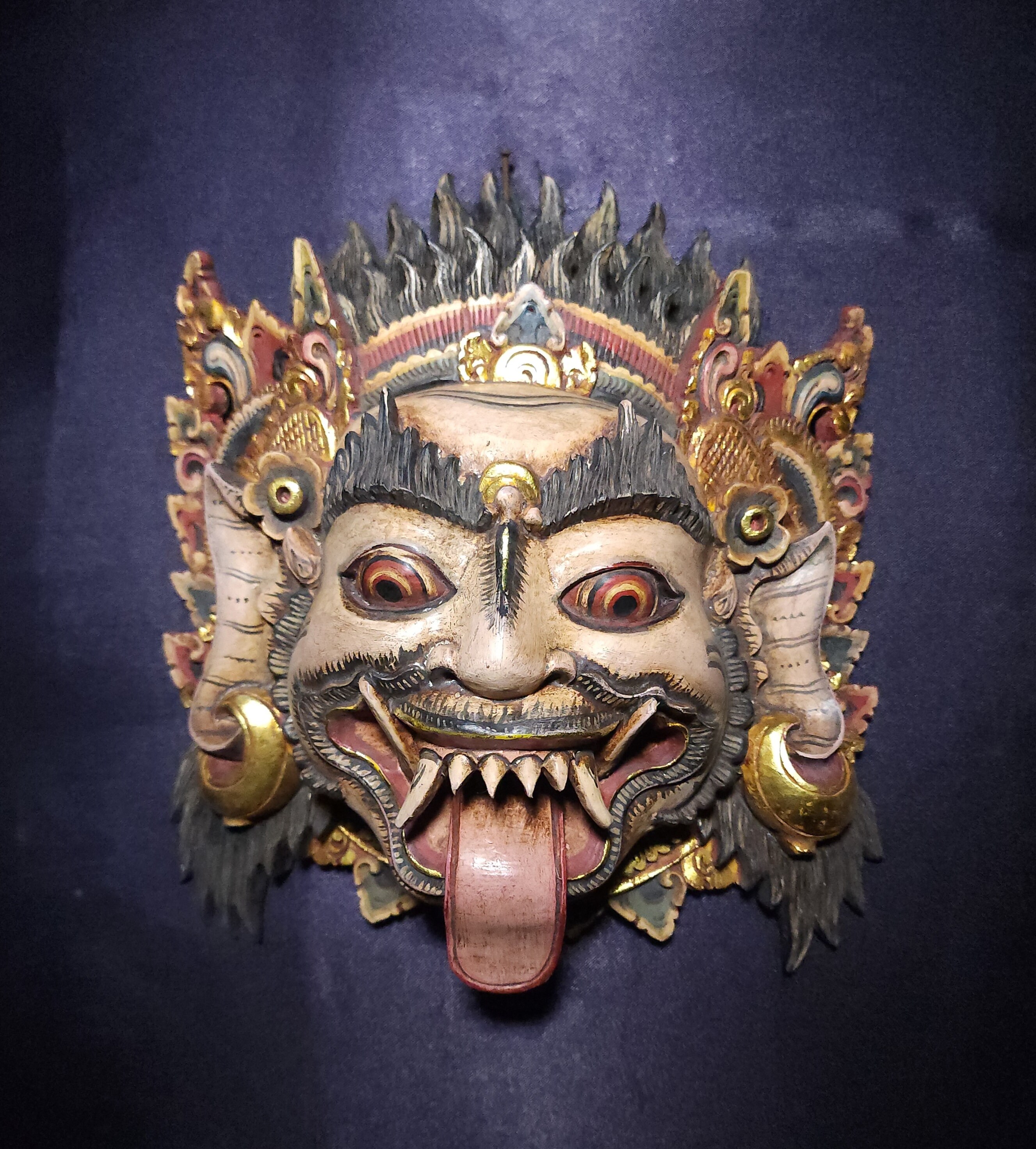 Wooden Kali Goddess Mask Art Wooden Mask Balinese Mythology - Etsy