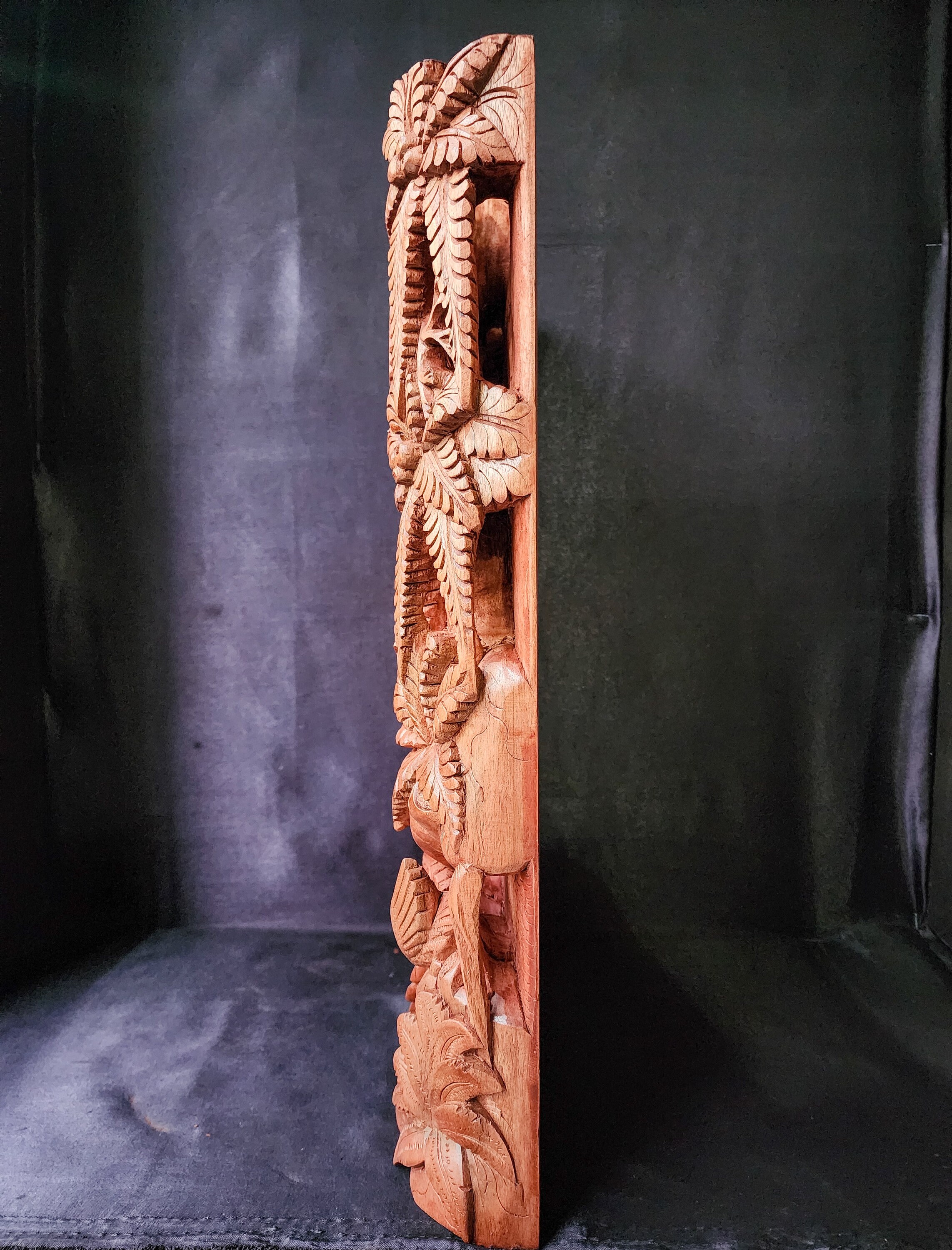 Handmade Balinese Buddha Wood Carving 49cm X 33cm X 7cm Wood - Etsy