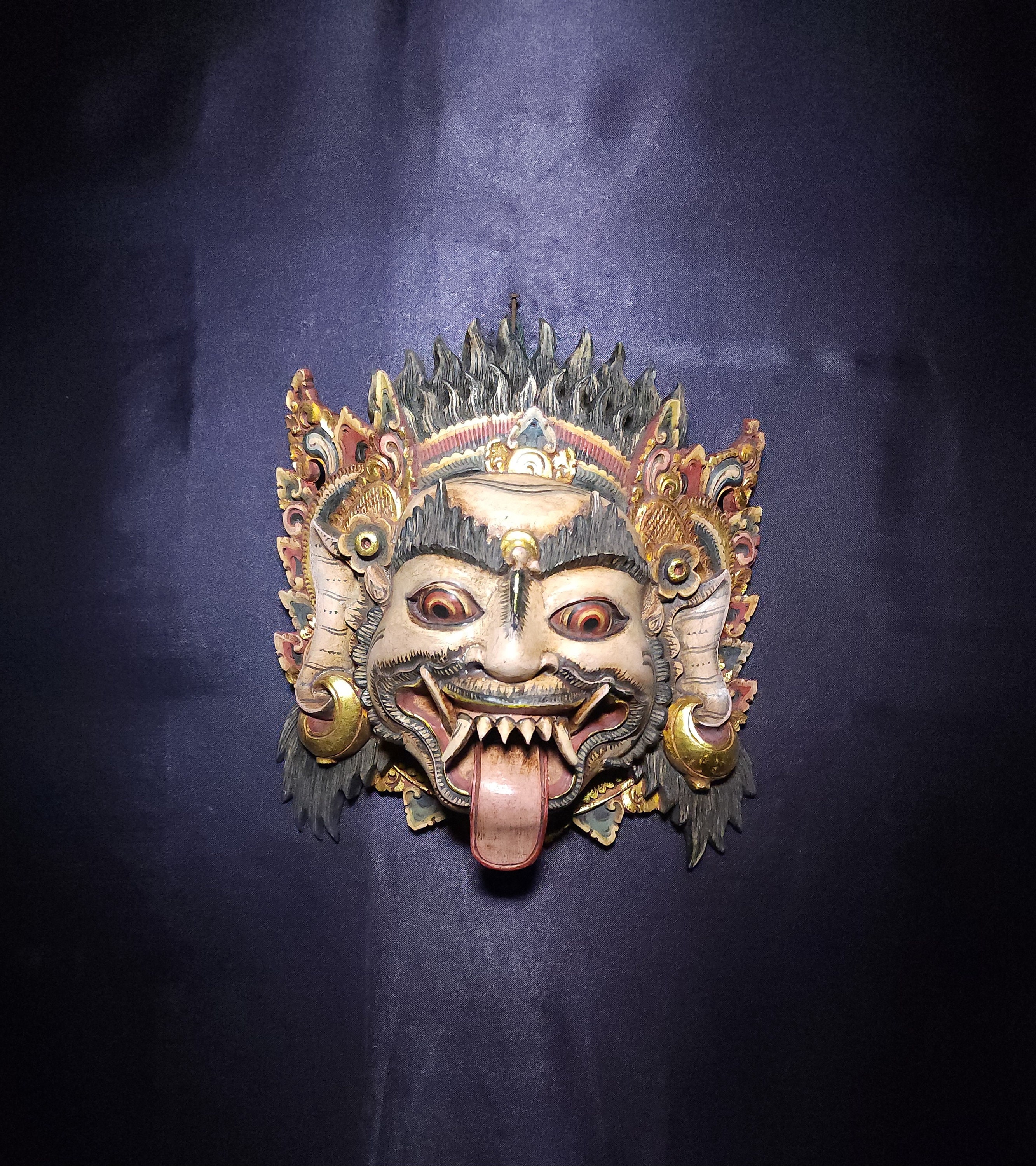 Wooden Kali Goddess Mask Art Wooden Mask Balinese Mythology - Etsy