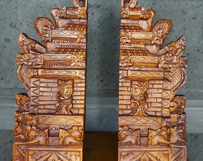 1 Pair Balinese Temple Gates Miniature Balinese Ornament - Etsy