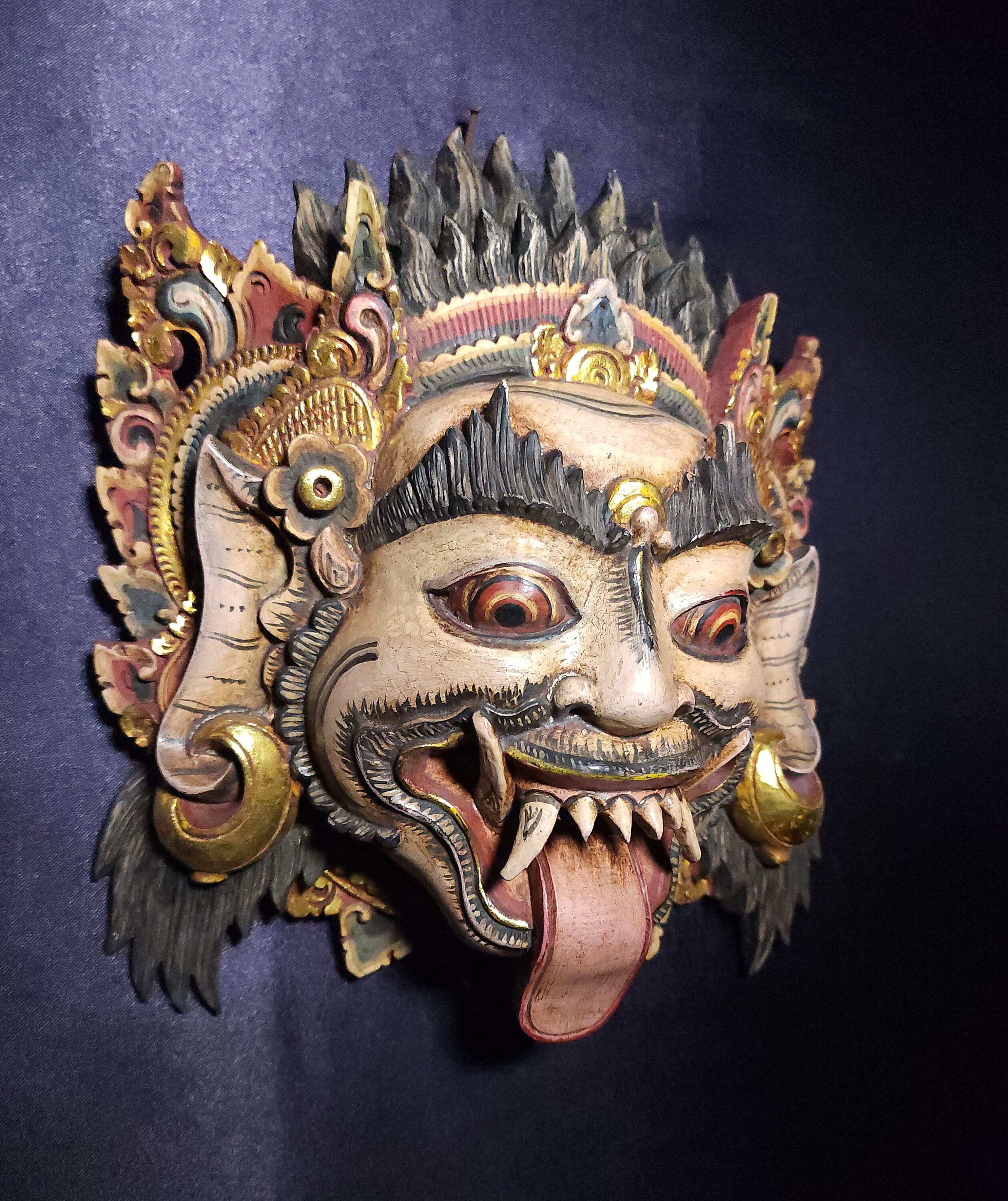 Wooden Kali Goddess Mask Art Wooden Mask Balinese Mythology - Etsy