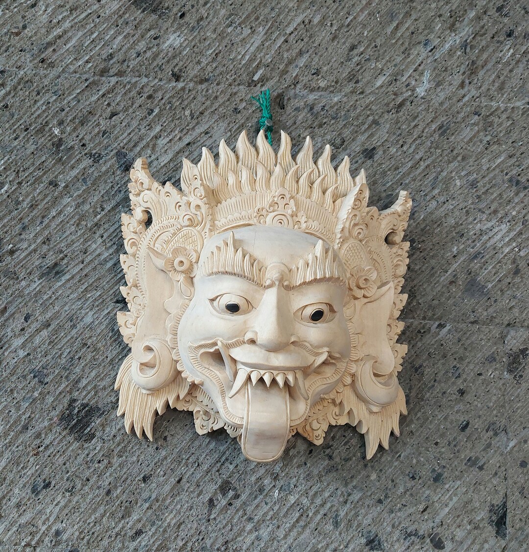 Wooden Kali Goddess Mask Art Wooden Mask Balinese Mythology - Etsy