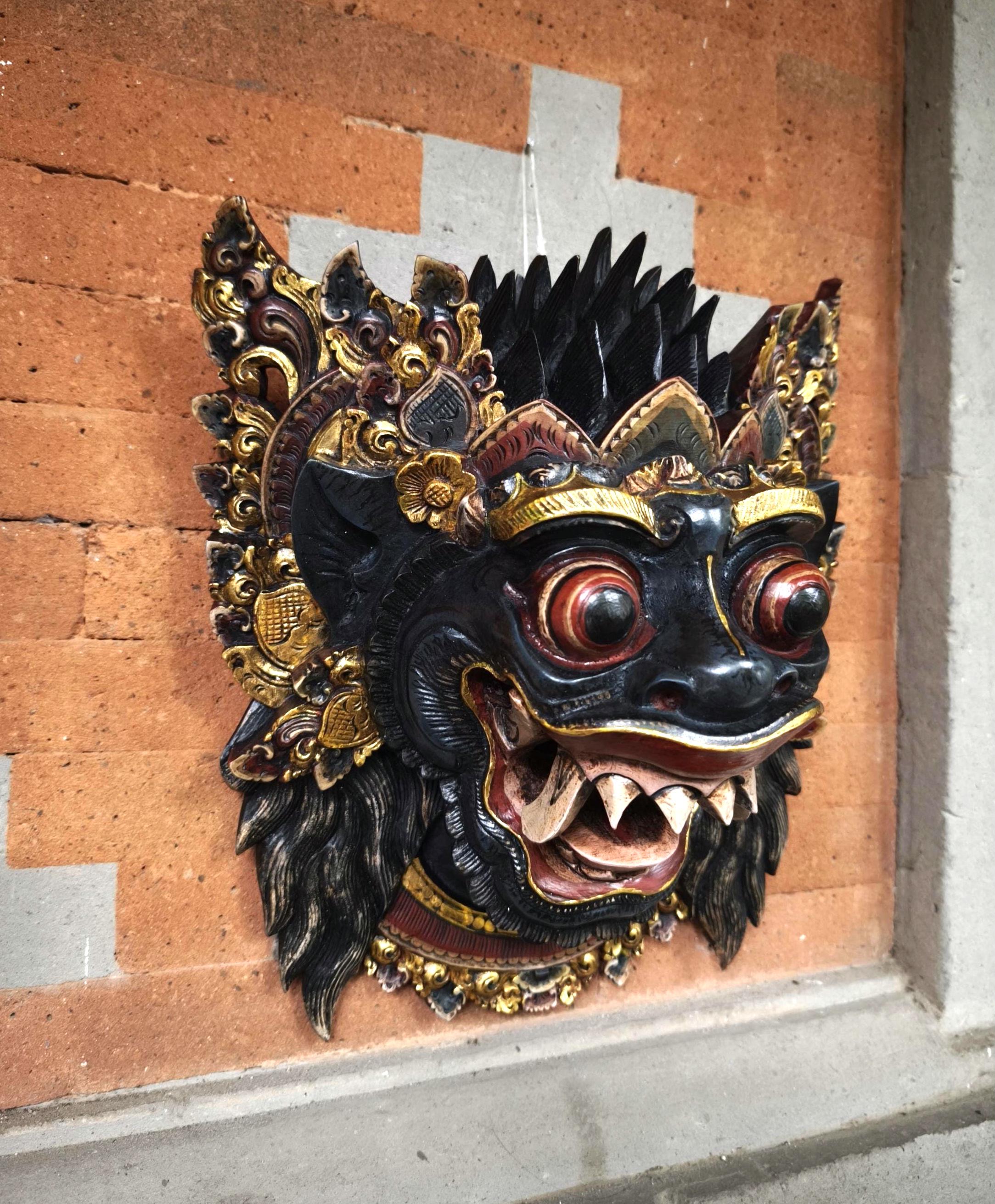 35cm Raksasa Wooden Mask | Wooden Mask | Balinese Mythology | Home ...
