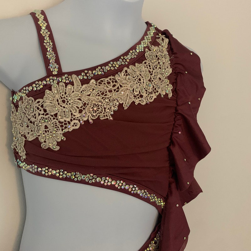 Girls Beige Lyrical Dance Costume - Etsy