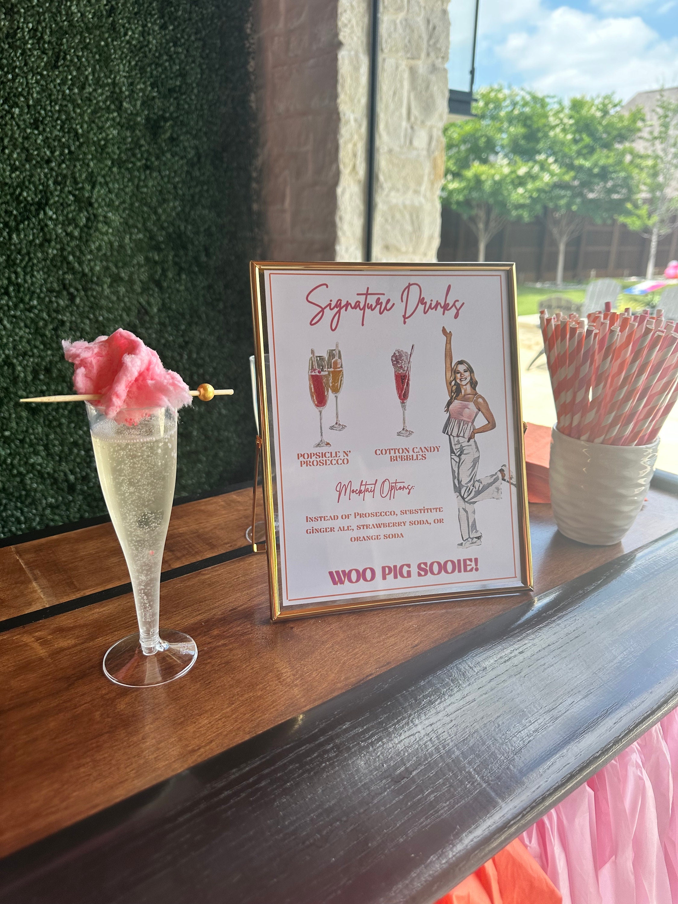 Bar Menu, Personalized Signature Drink Sign, Cocktail Drink Sign ...