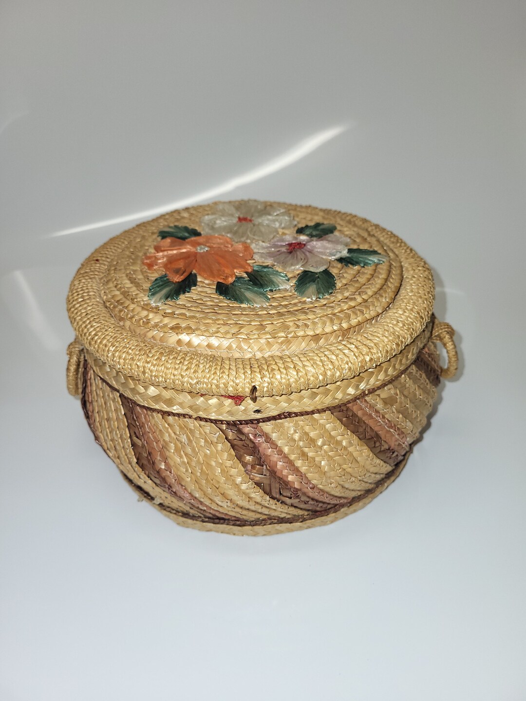 Republic of China Wicker Sewing Box Antique Chinese Wicker - Etsy