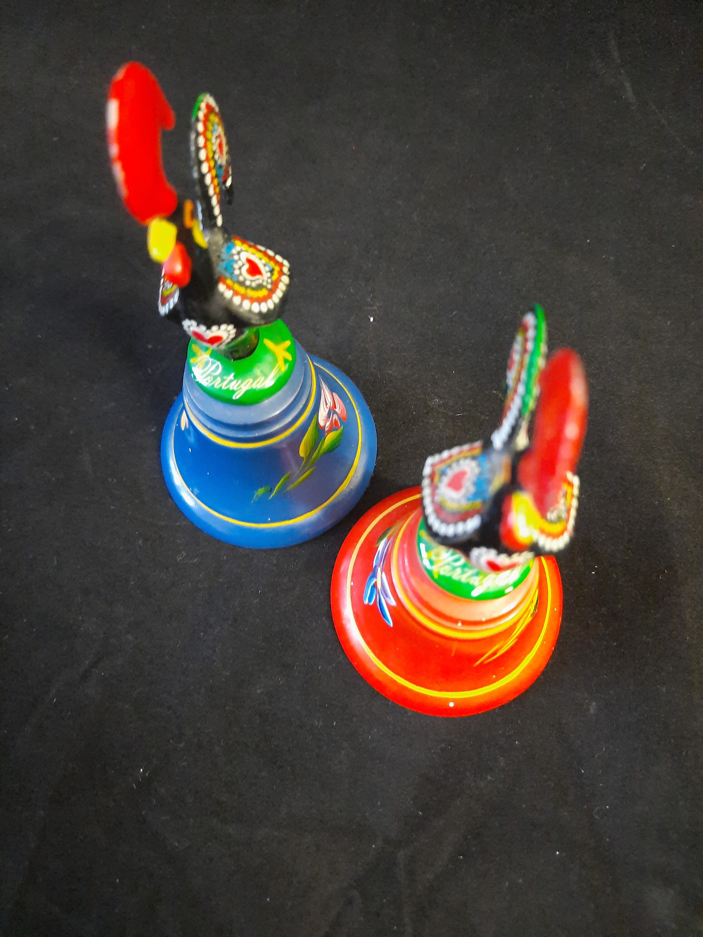 Vintage Hand Painted Metal Rooster Bell - Etsy