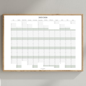 Australian Financial Year Calendar 2025 2026 - Etsy UK