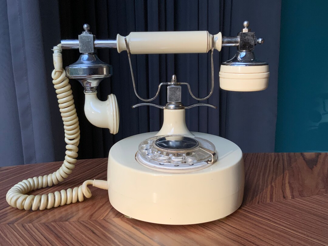 From the 80s Vintage Rotary Telephone "stella" , Phone Made in the USSR ...
