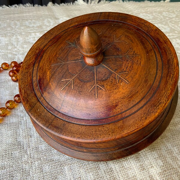 Round Wood Box - Etsy