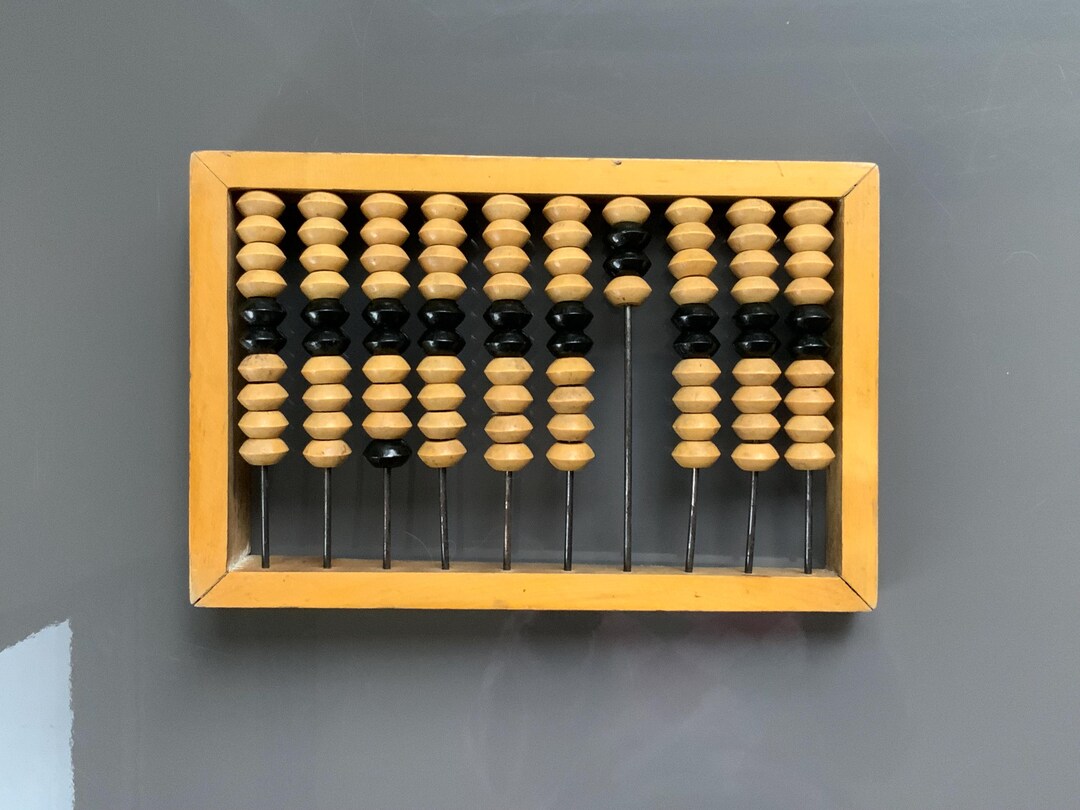 Medium Size Old Soviet Wooden Abacus, Antique Accounting Tool, Learning ...