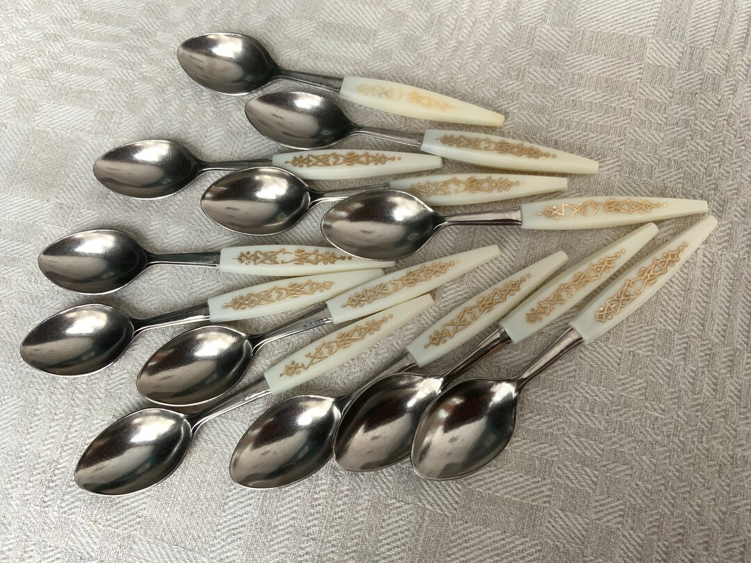 Very Small Vintage Teaspoons -coffee Spoons Set of 12 Spoons, Made in ...