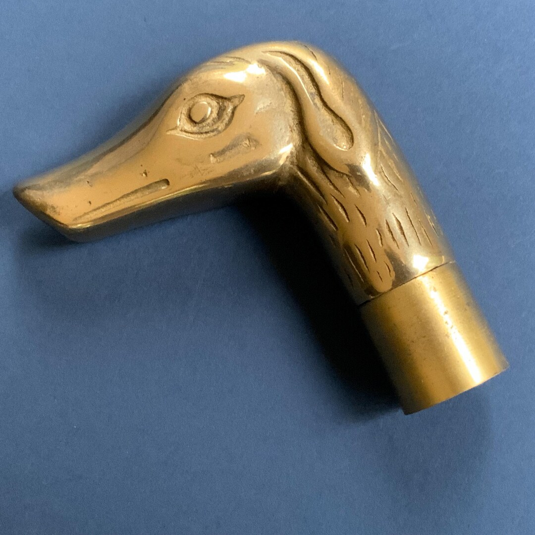 Canes Handle, Brass Dog Head, Walking Stick Handle, Greyhound/whippet ...