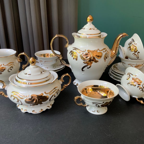 Gold Plated Tea Set - Etsy