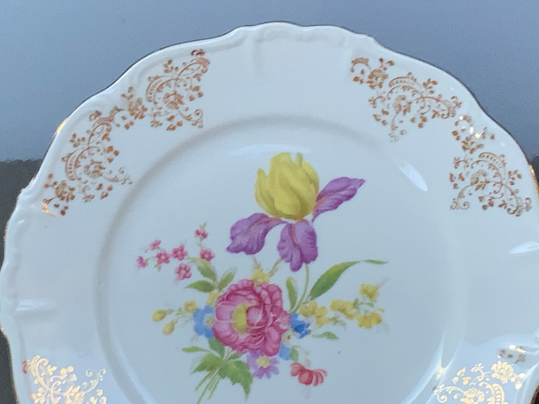 Edelstein Bavaria Dinner Plate With Floral Pattern, Serving Plate D 25 ...