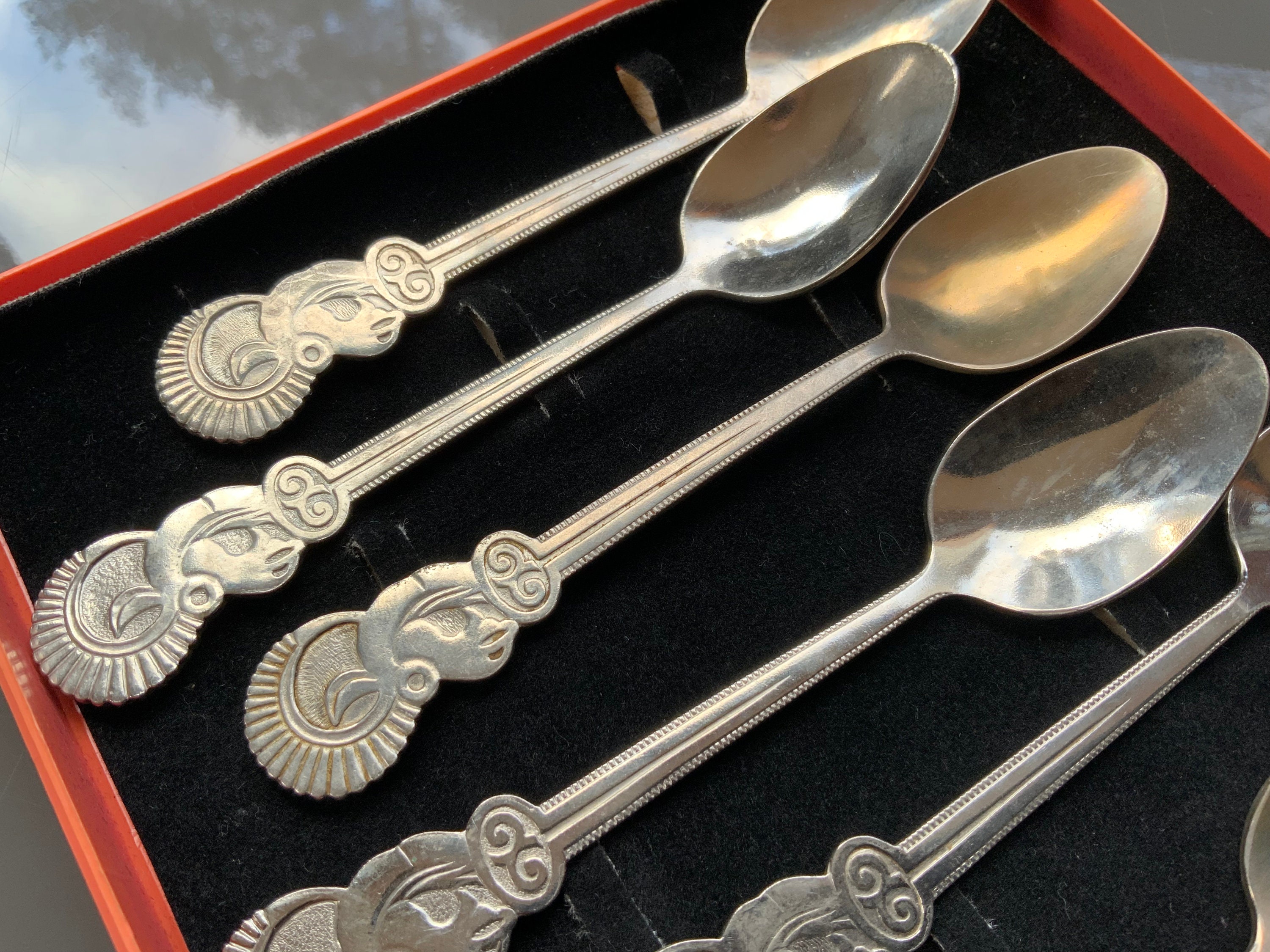 Vintage Teaspoons coffee Dessert Spoons Set of 6 Spoons, Made in Soviet ...