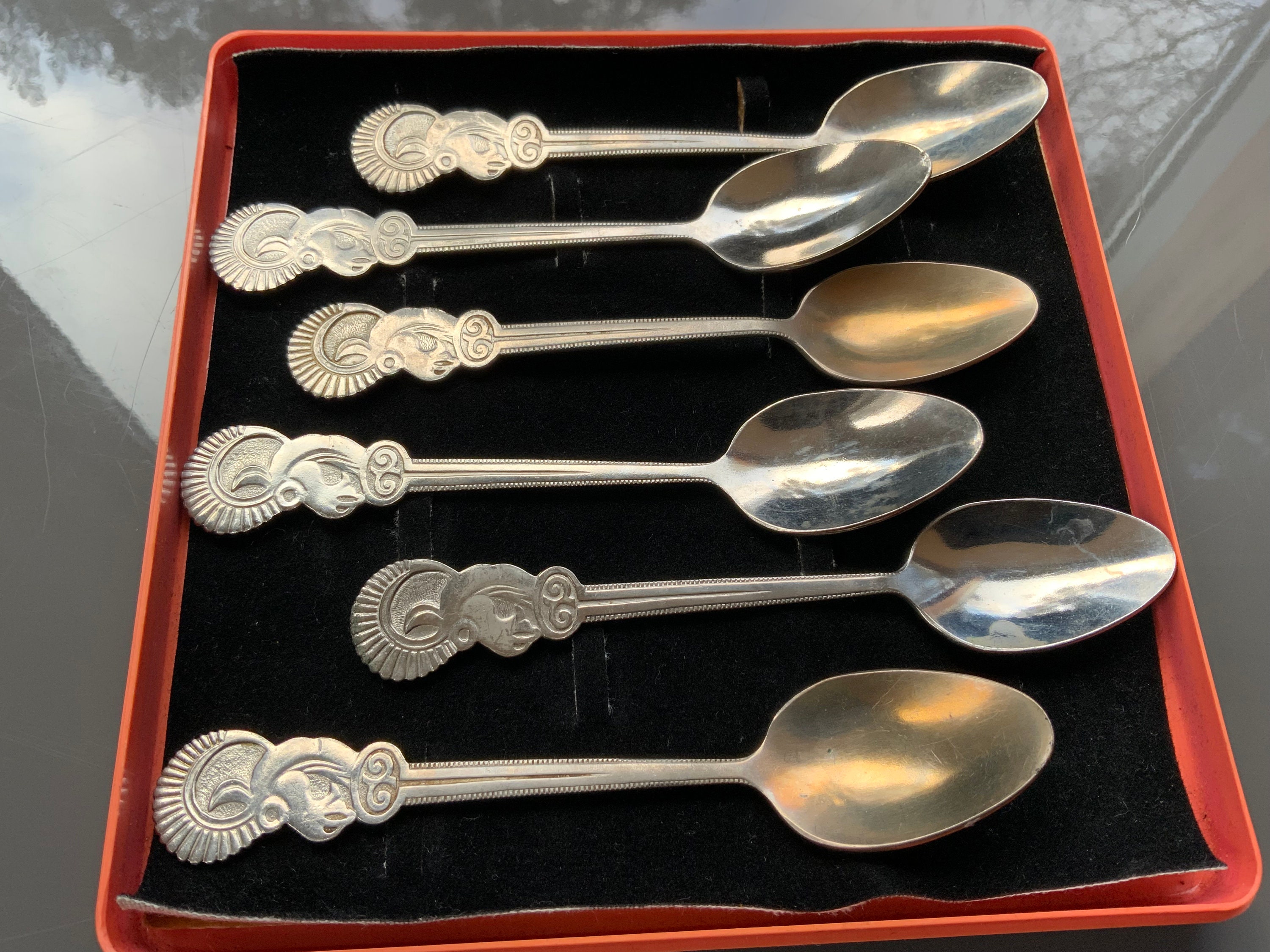 Vintage Teaspoons coffee Dessert Spoons Set of 6 Spoons, Made in Soviet ...