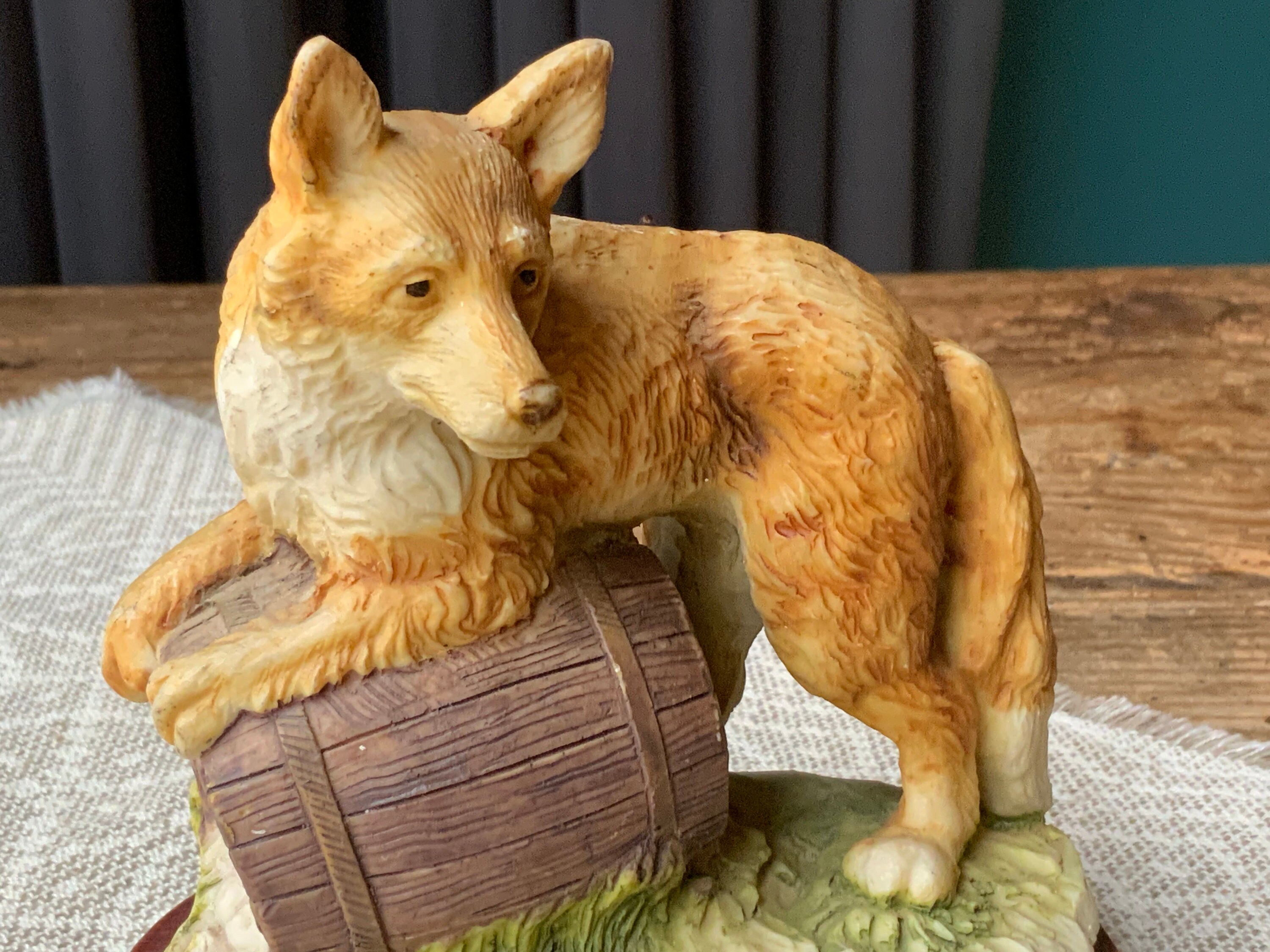 Red Fox Figurine Fox Sculpture in Ceramic 5.3 Inches H. - Etsy