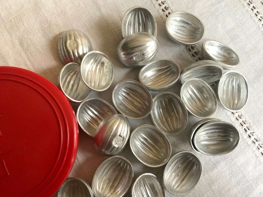 24 Baking Forms Molds Vintage NUTS Shape Metal Baking - Etsy
