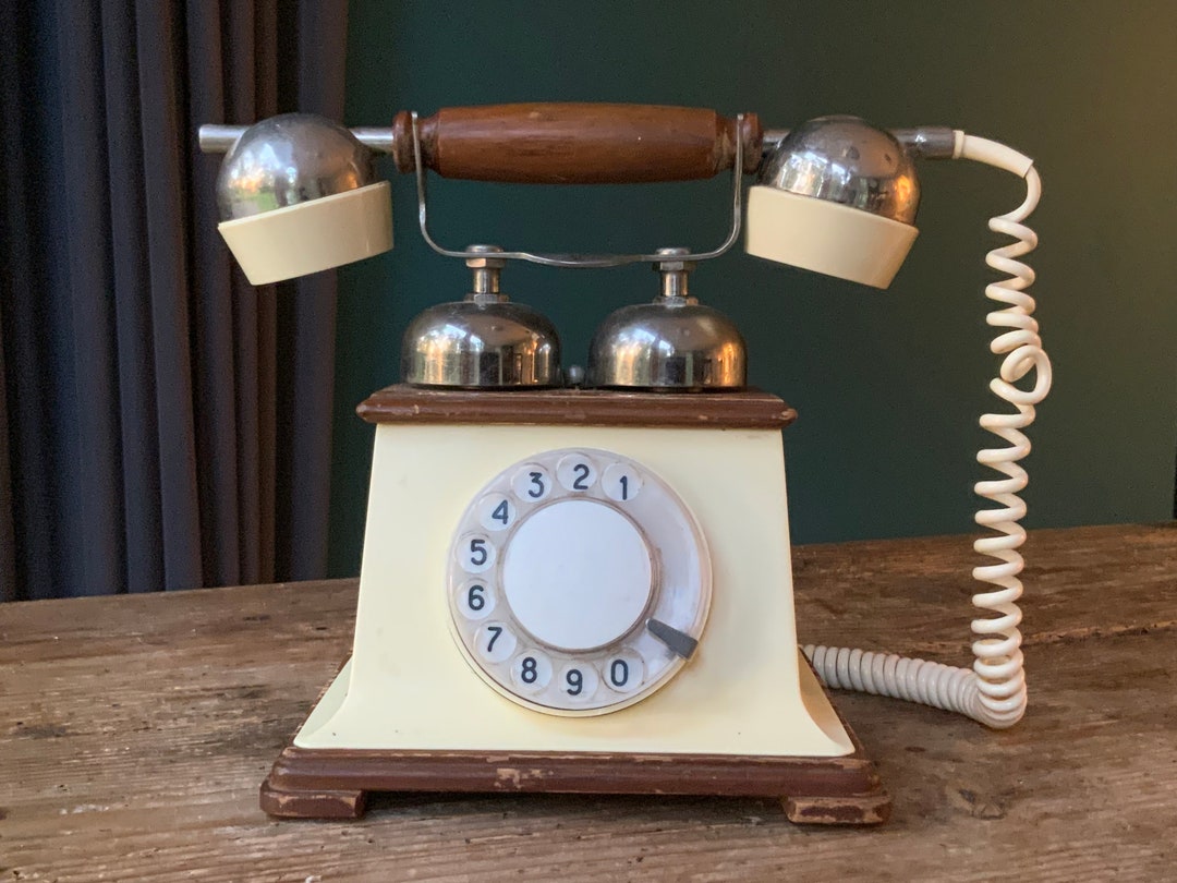 From the 80s Vintage Rotary Telephone retro , Phone Made in the USSR ...
