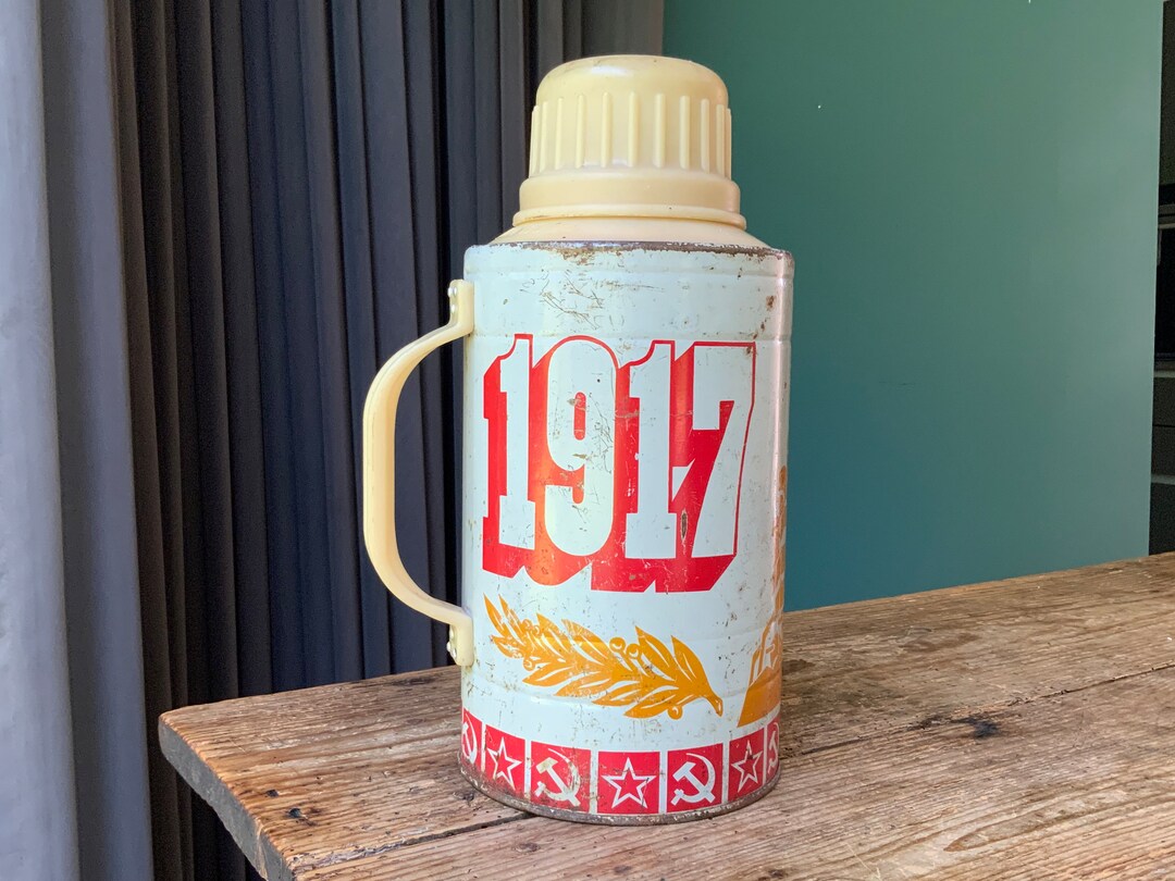 Soviet USSR Water Thermos Retro Vintage 1917 Memorable, 1987 Soviet ...