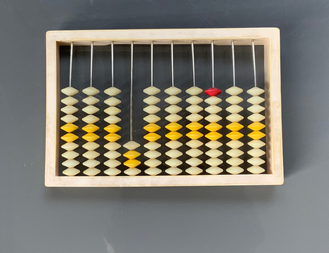 Vintage Plastic Counting Abacus: Primitive Educational Toy - Etsy