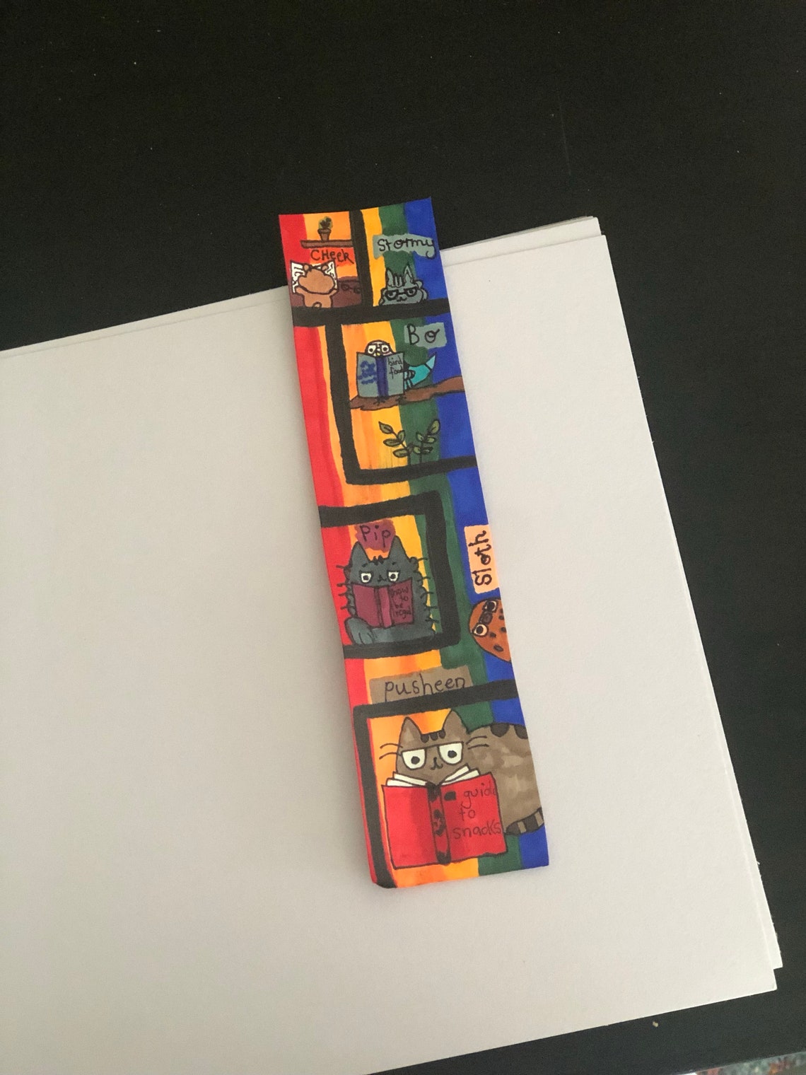 Pusheen Bookmark - Etsy