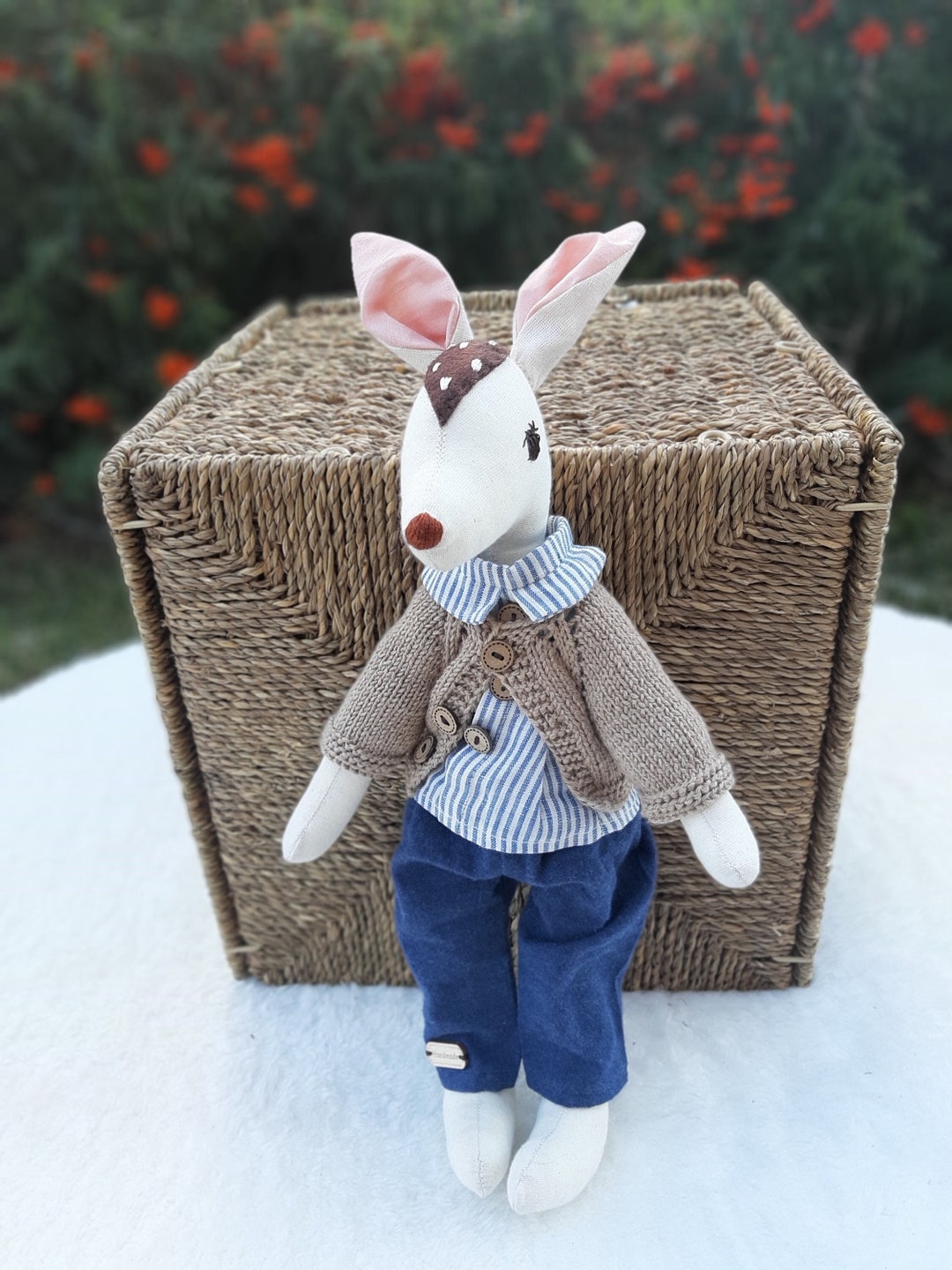 Handmade Doll/fabric Deer Doll - Etsy