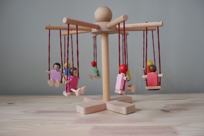 Wooden Funfair Swing Ride Toy - Etsy