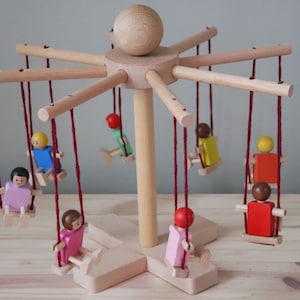 Wooden Funfair Swing Ride Toy - Etsy