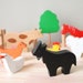 Wooden Farm Animals Play Set - Etsy
